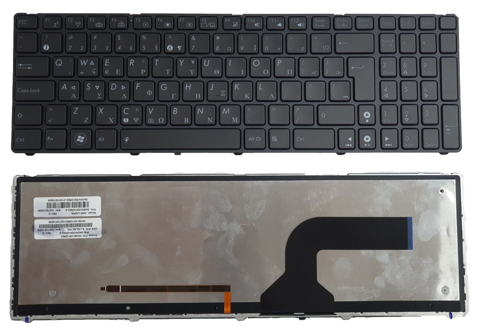 Πληκτρολόγιο Ελληνικό-Greek Laptop Keyboard Laptop Asus X72 | eBay