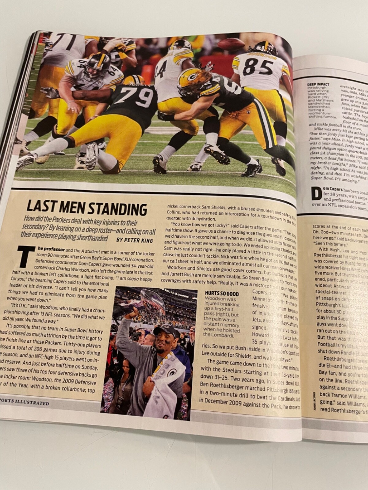 SPORTS ILLUSTRATED AARON RODGERS PACK ON TOP 2/14/2011 Cover SUPER BOWL ...