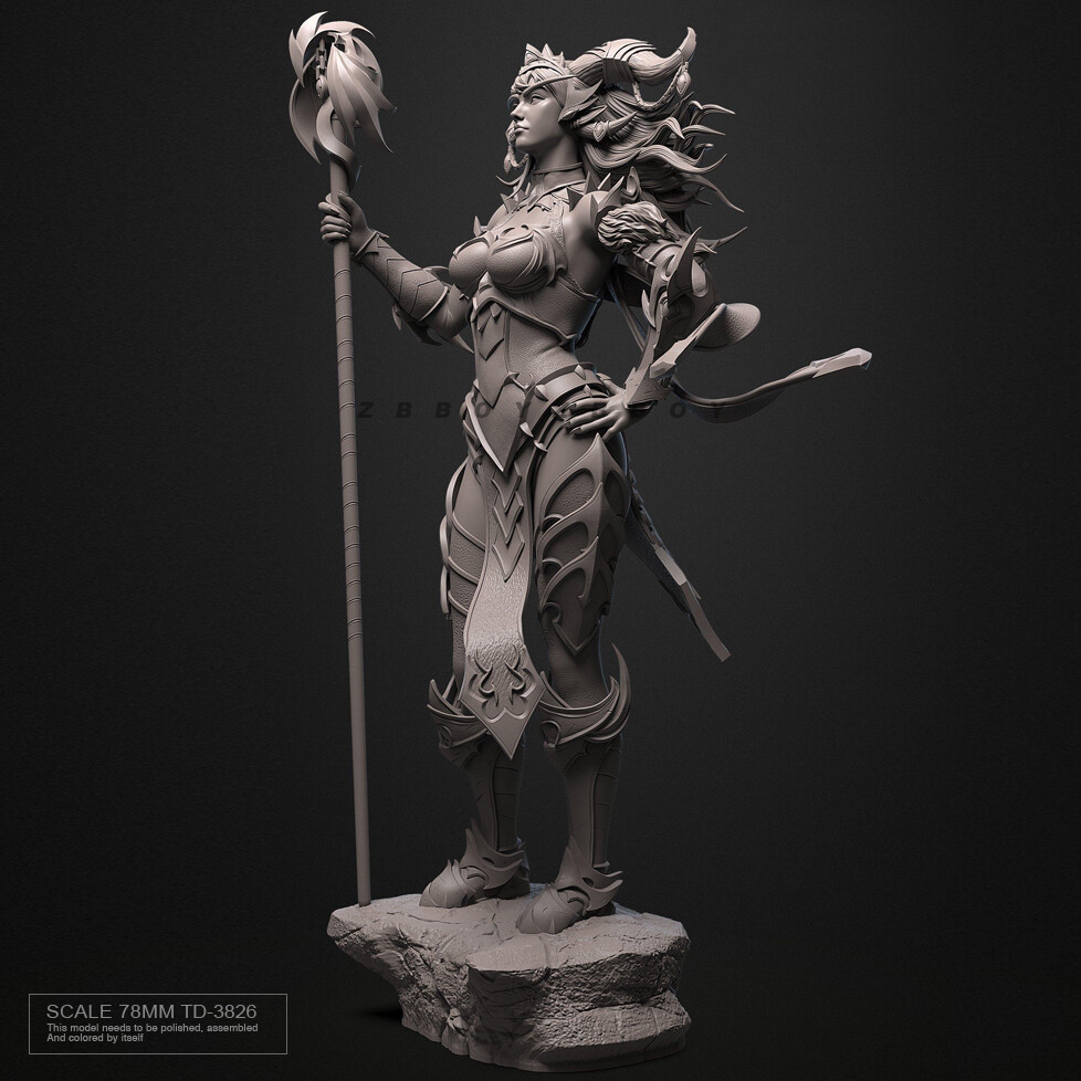 78mm WOW Alexstrasza Unpainted Model Kits Unassembled YUFAN Garage Kit ...