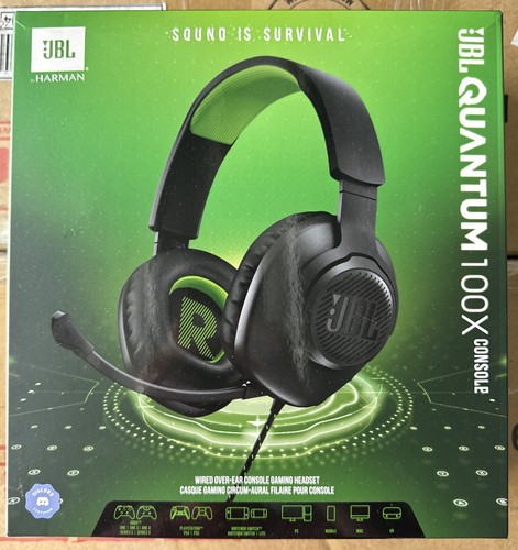 JBL Quantum 100X Console Wired Over-Ear Gaming Headset With A ...