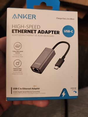 Anker USB C to Ethernet Adapter 1 Gbps Network Hub 10/100/1000 Mbps ...