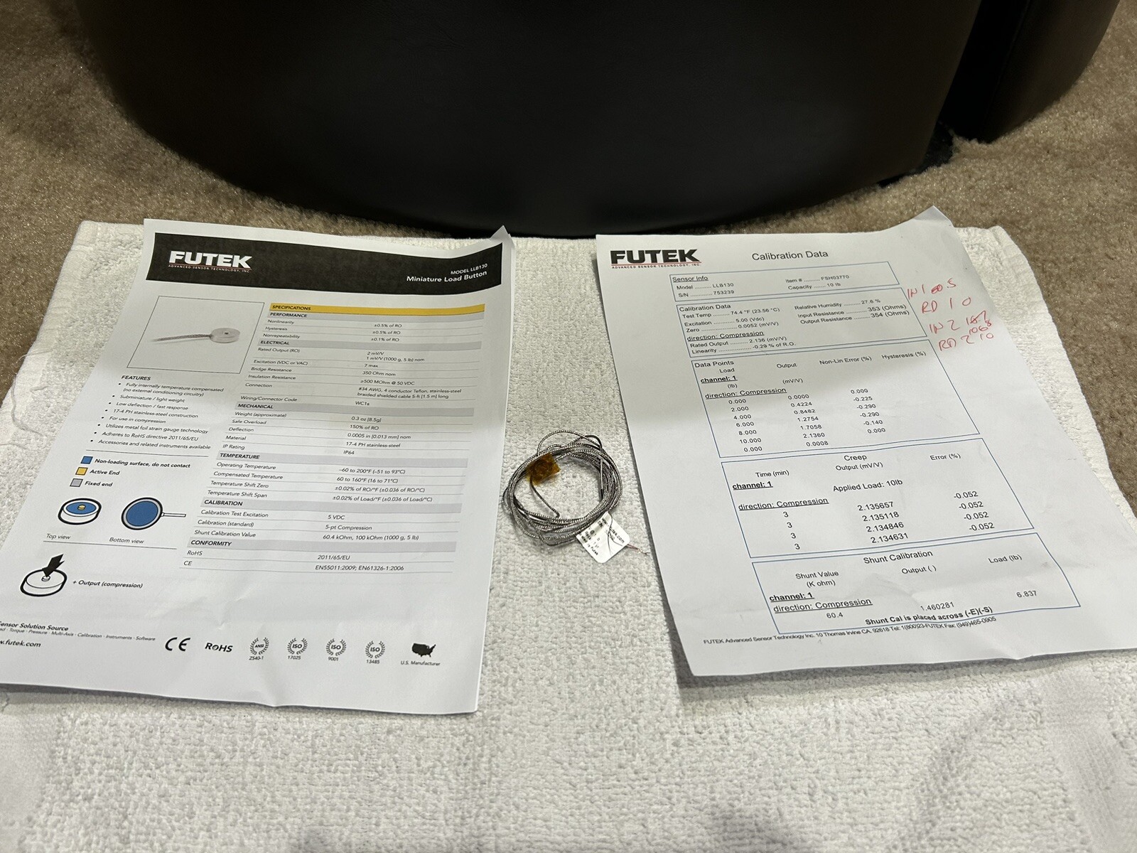 FUTEK+LLB130+10+LB+Subminiature+Button+Load+Cell for sale online | eBay