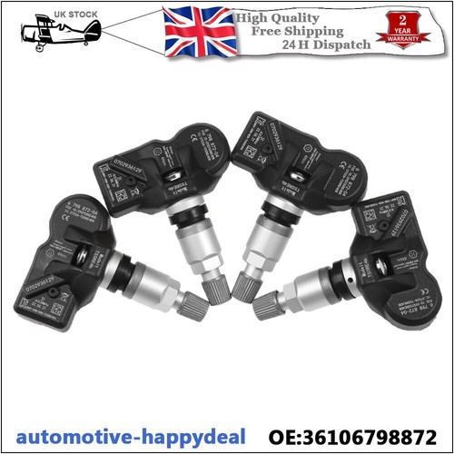 4x TPMS Tire Pressure Sensor 36106798872 For BMW F07 F11 F10 F06 F12 ...