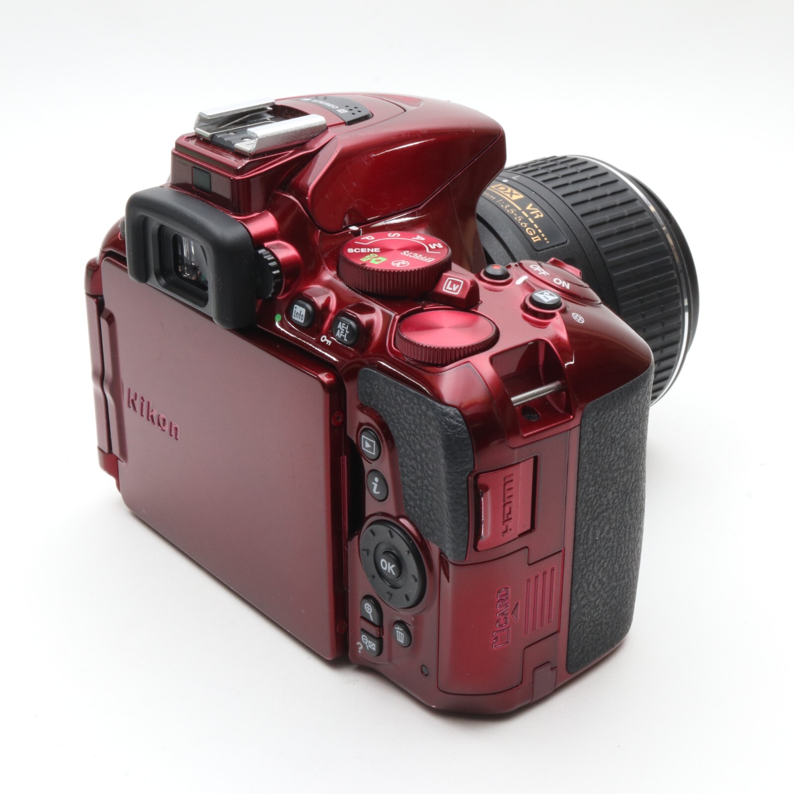 Nikon D D5500 24.2MP Digital SLR Camera - Red (Body Only) for sale ...