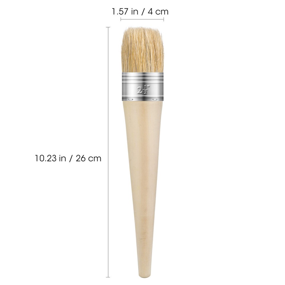 40mm Large Round Head Paint Brush Waxing Brush for Wood and Furniture ...