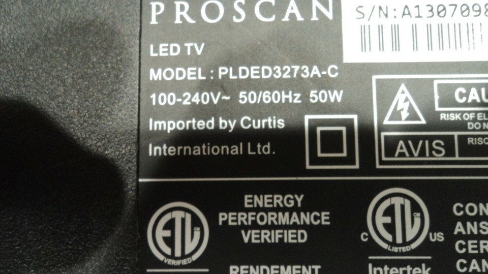 Proscan PLDED3273A-C Main Board (A1307098) | eBay