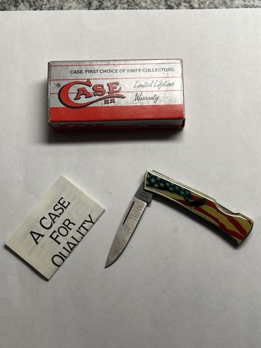 1992 Case XX 059L AMERICAN FLAG & EAGLE Lockback Knife | eBay