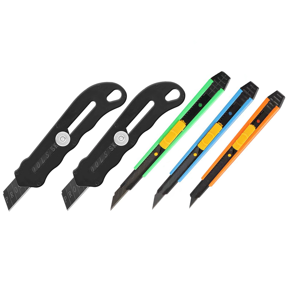 Box Cutter Knife Handle Adjustable Length Blacke Heavy Duty Rust ...