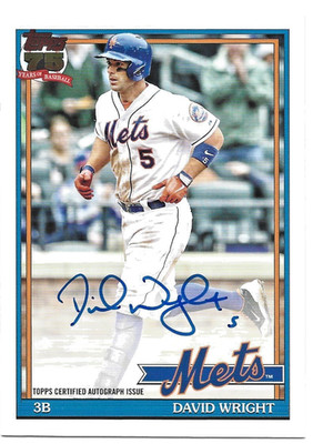 David Wright New York Mets 2026 Topps Series 1 #91A-DW Auto Centered ...