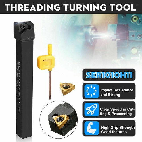 10Pcs 11ER AG60 Threading Insert CNC SER1010H11 10mm Cutting Tool ...