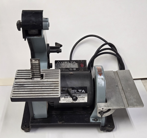 Delta 31-080 1" x 30" Belt 5" Disk Electric Bench Sander 1/4 HP Tested ...