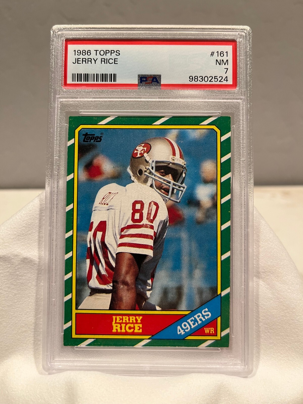 1986 Topps Jerry Rice RC #161, PSA 7 NM | eBay