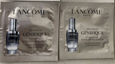 2×LANCOME Advanced Genifique Youth Activating Concentrate Samples 1ml ...