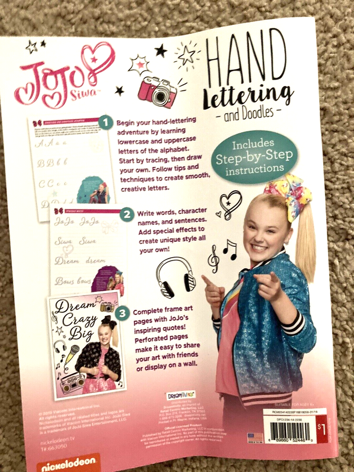 Jojo Siwa Hand Lettering and Doodles and Practice Cursive Writing TV ...
