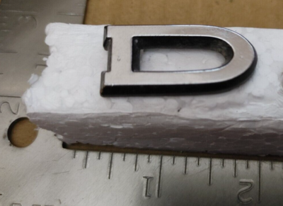 (1) "D" CIRCA '82 DODGE METAL LETTER 4229399 {3576} | eBay