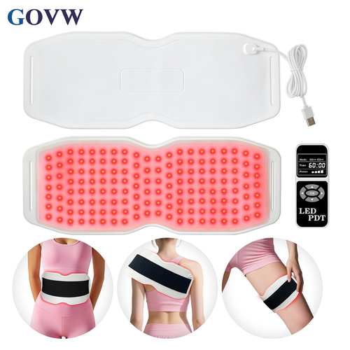 GOVW 24W Red Light Therapy Pad LED Mat for Relieving Back Muscle Pain ...