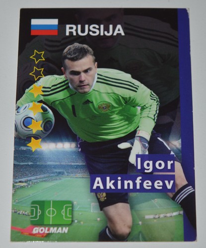 Igor Akinfeev Akinfejev Russia trading card 2012 rare | eBay