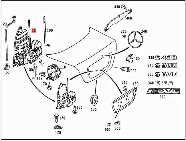 Genuine MERCEDES W220 Sedan Lock 2207500185 | eBay