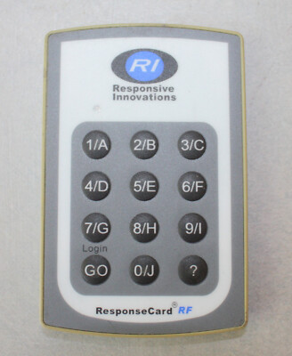 RI Responsive Innovations Response Card RF Turning Tech Remote Control ...