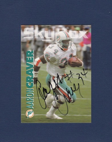 Aaron Craver signed Miami Dolphins 1993 Skybox football card | eBay