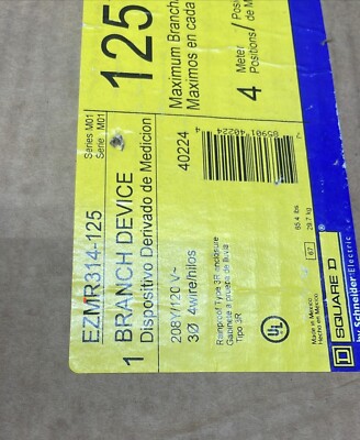 EZMR314-125 Branch Unit, EZ Meter Pak, 125 Amp, 4 Socket, 120/240 | eBay