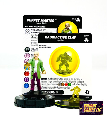 Marvel Heroclix Puppet Master #058 Radioactive Clay #s007 Future ...