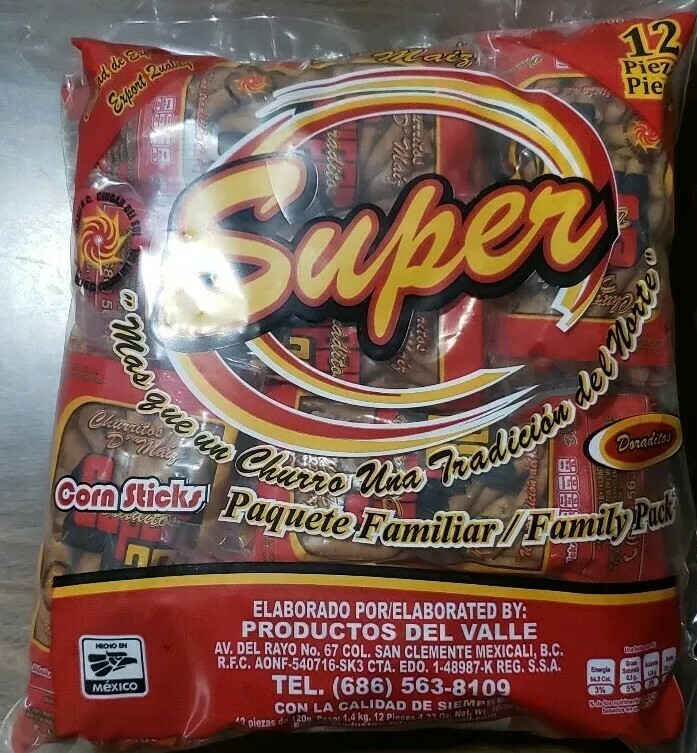 Churritos (corn sticks) Super 30 12 pack | eBay