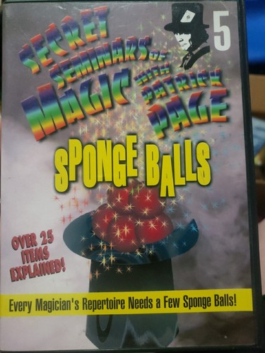 Secret Seminars of Magic Vol 5 (Sponge Balls) with Patrick Page - DVD ...