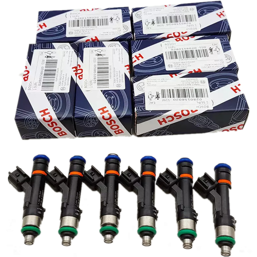 6Pcs OEM BOSCH 0280158020 Fuel Injectors For 2005-2010 Jeep Grand ...