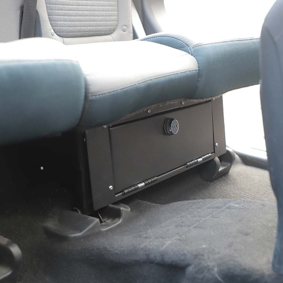 Under Rear Seat Lock Safe Storage Box for Ford 2021-24 Bronco 4-Door ...