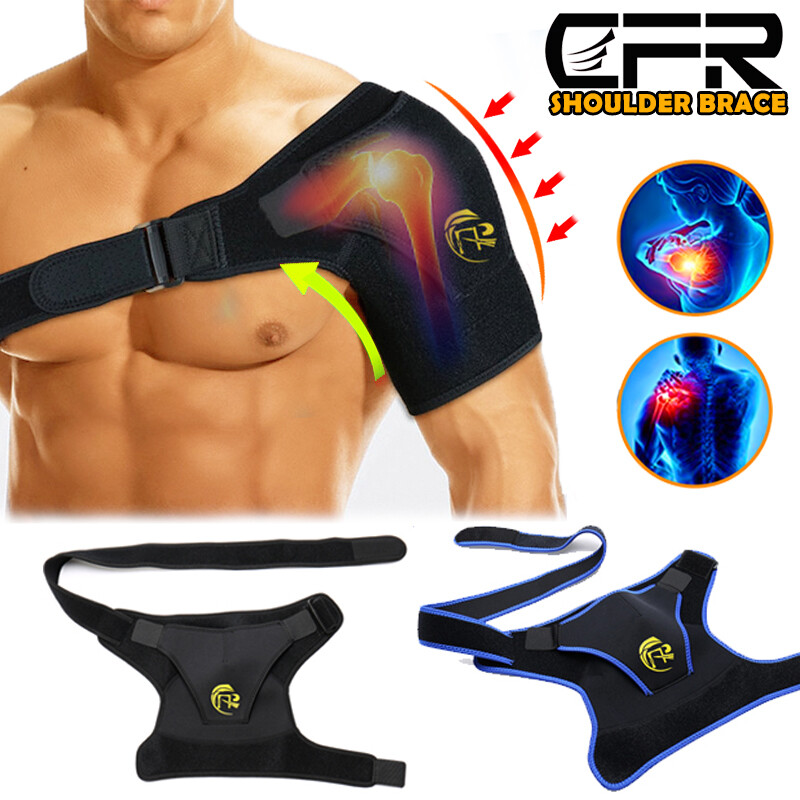 Adjustable Left/Right Shoulder Brace Rotator Cuff Support Relief Pain ...