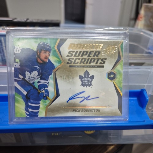 2020-21 Upper Deck SPx Nick Robertson #RS-NR Rookie Super Scripts Gold ...