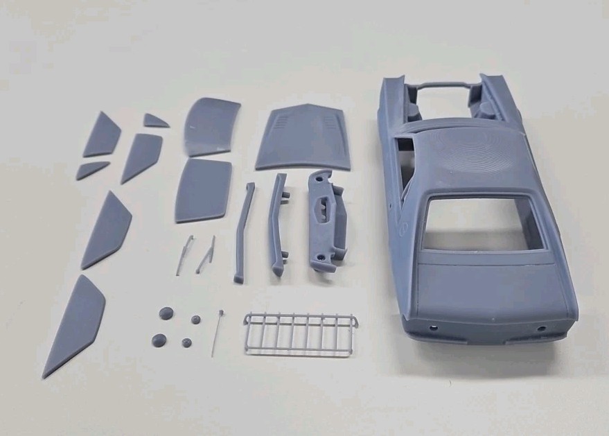 ABS-LIKE RESIN 3D PRINTED 1/25 1968 AMC AMX BODY WITH SEPARATED HOOD | eBay