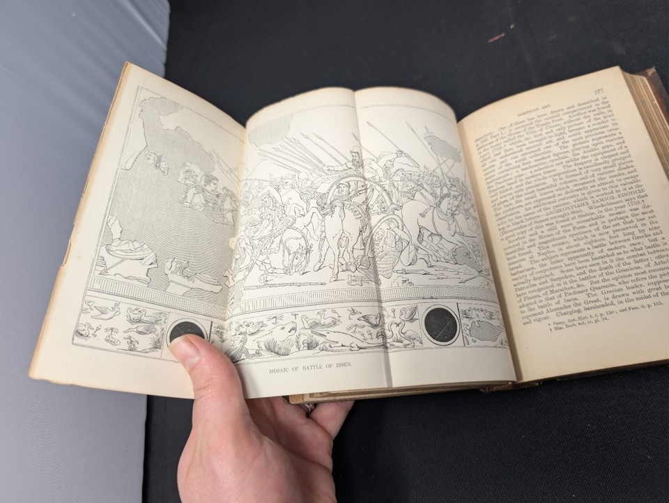 FOLDOUT MAPS! 1875 Pompeii by Thomas Dyer London Leather Bound Antique ...