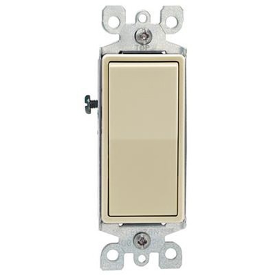 (10 pc lot) Single Pole 15A Decorator Switch 15 Amp Switches IVORY UL ...