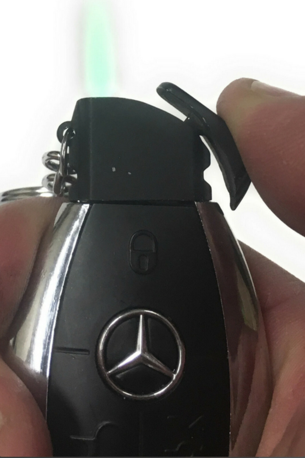 M Benz Replica Keychain Shaped Key Fob Windproof Butane Lighter | eBay