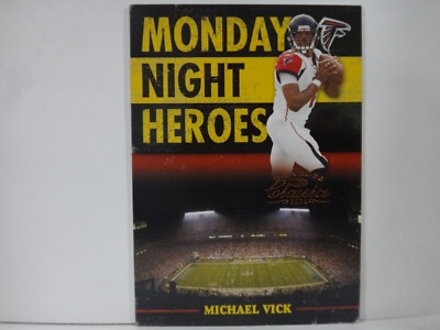 2006 Donruss Classics Monday Night Heroes Falcons Card #23 Michael Vick ...