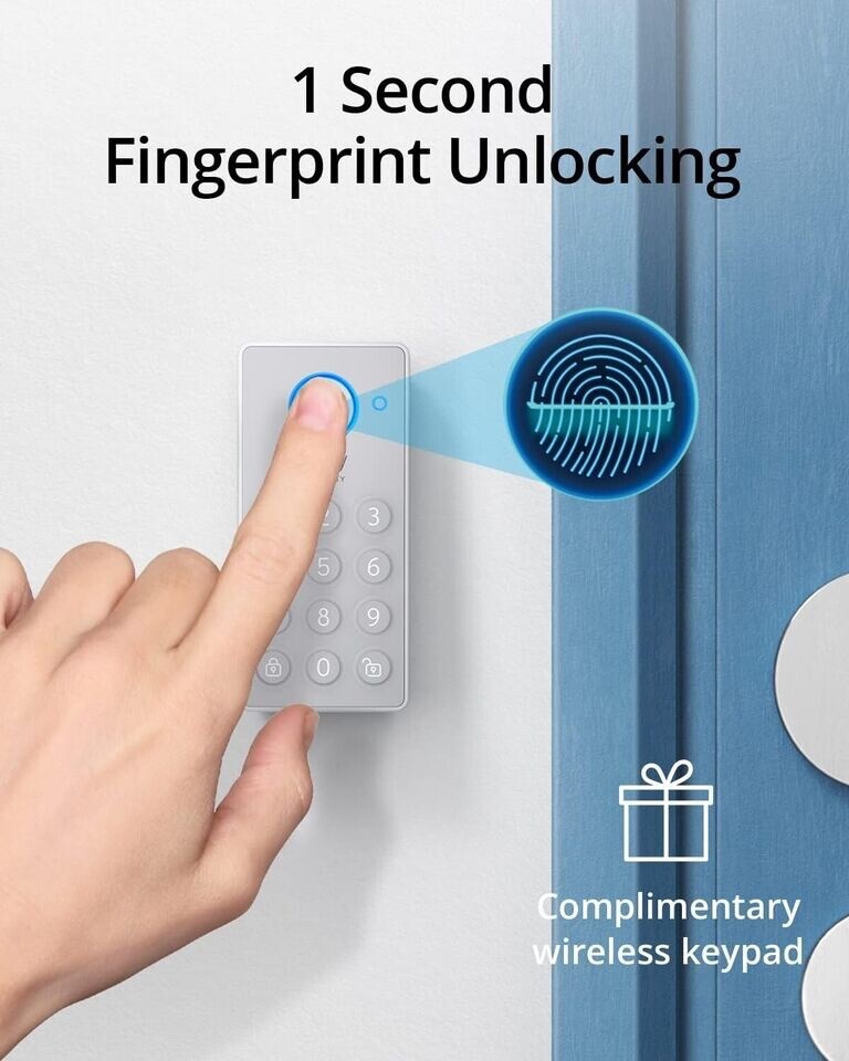eufy Security Retrofit Smart Lock E130+Wireless Fingerprint Keypad, | eBay