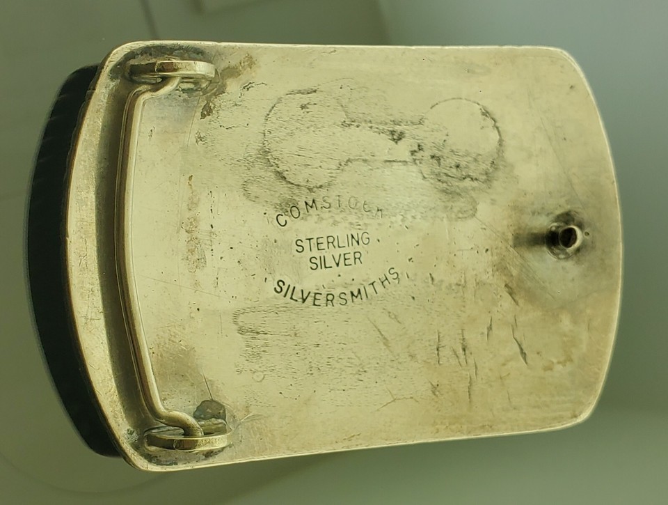 1897 Morgan Silver Dollar COMSTOCK SILVERSMITHS Belt Buckle Sterling ...