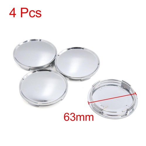 4pcs 63mm Dia 4 Lugs Auto Car Tire Wheel Rim Center Hub Caps Cover ...