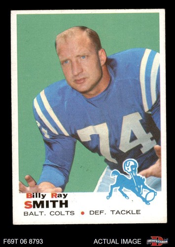1969 Topps #185 Billy Ray Smith Colts Arkansas 5 - EX | eBay