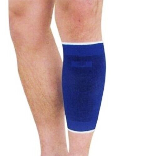 2X Elastic Calf Support Compression Sleeves Running Leg Pain Shin ...