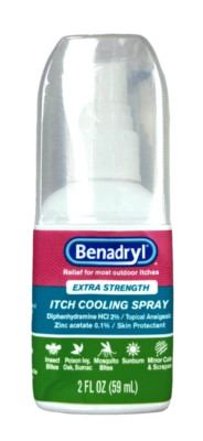 Benadryl SPRAY Extra Strength Itch Cooling Spray 2oz __ | eBay