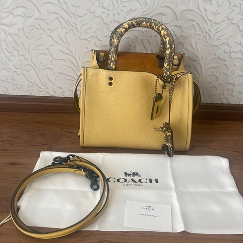 COACH 59235 Rogue 25 3WAY Bag Top Handle Shoulder Crossbody Python ...