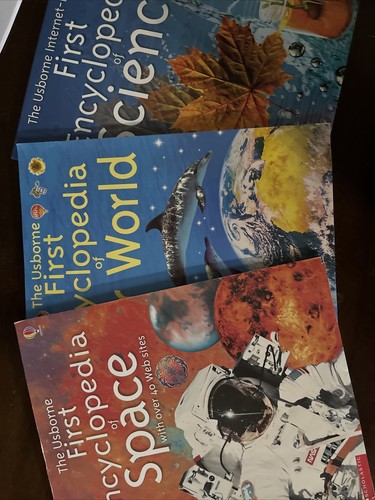 The Usborne First Encyclopedia Series- Space/Our World/Science | eBay