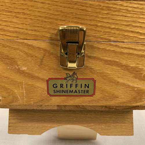 Vintage Griffin Shinemaster Shoe Shine Box With Feet | eBay