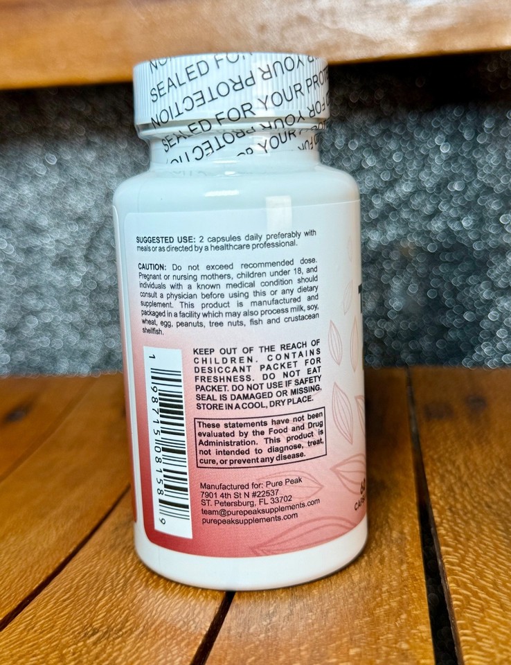 Pure PEAK THYROID SUPPORT, 60 Capsules Dietary Supplement | Sealed | New | eBay