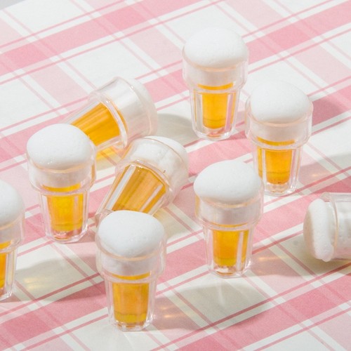 2pcs Dollhouse Miniature Beer Mug Mini Toy Decoration Doll House ...