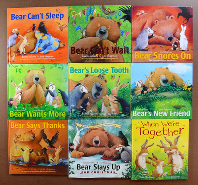 Lot 9 BEAR SNORES ON Picture Books by Karma Wilson Jane Chapman All ...