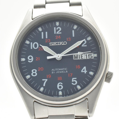 ️[EXC+5] SEIKO Military Automatic 7S26-3060 Vintage 2001 Blue Dial Men ...